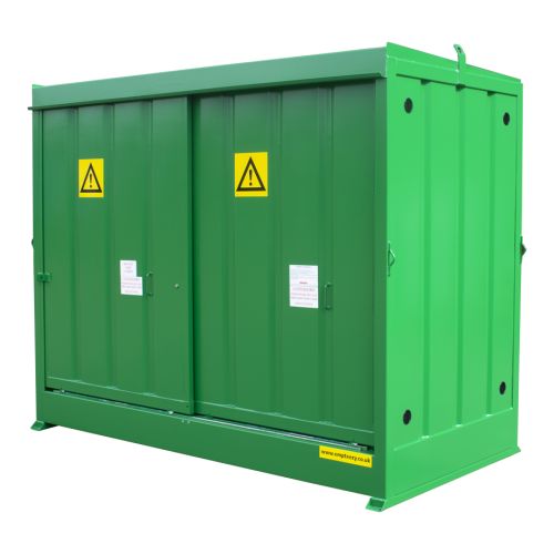 IBC & Drum Storage Cabinet - Holds 2x IBCs, 8x Drums