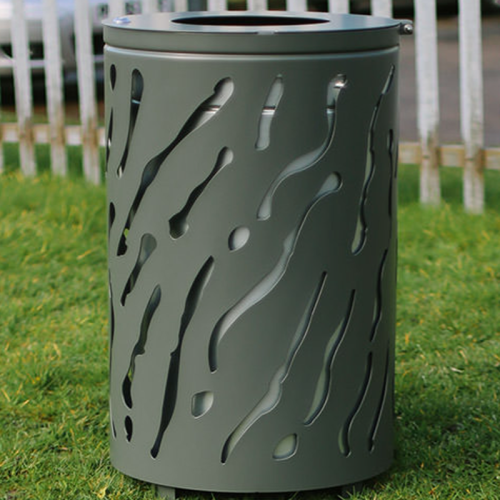 Steel Round Litter Bin - Buy Online