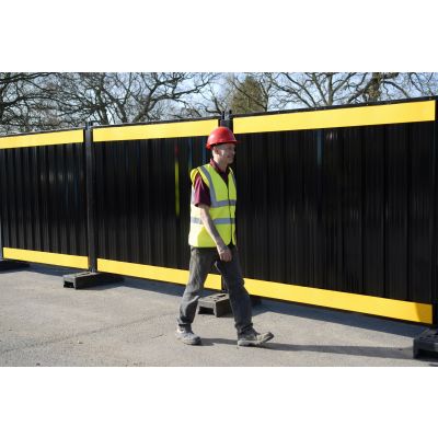 Heavy Duty Steel Wall Site Hoarding Pedestrian Door